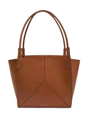Victoria Beckham Grained Leather Tote Bag - Brown