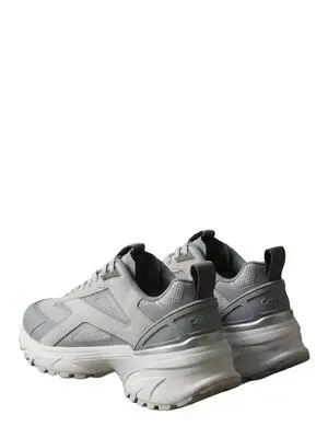 Calvin Klein Panel Mesh Lace-up Sneakers - Grey
