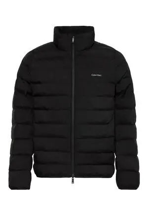 Calvin Klein Quilted Logo Jacket - Brown