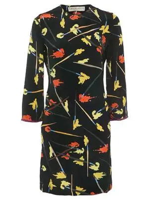 Emilio Pucci Silk Mini Dress - Black