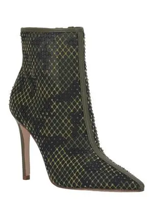 Jessica Simpson Jessica Simpson Pazra Studded Pointed Toe Stiletto Ankle Boot Deep Moss Multi