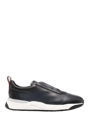 Santoni SANTONI Calf Leather Low-Top Sneakers Blue