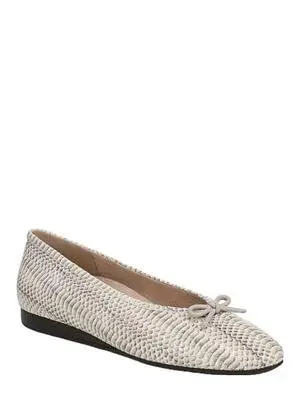 Vionic Larissa Ballet Flat - Ivory Python Leather