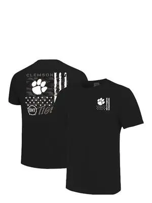 IMAGE ONE Clemson Tigers Comfort Colors Oht Camo Overlay T-shirt - Black