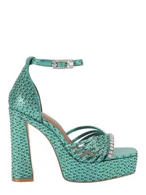 Kurt Geiger Embellished Platform Sandals - Green