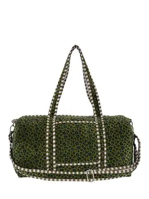 CYC Velvet Leopard Weekender Bag - Grey