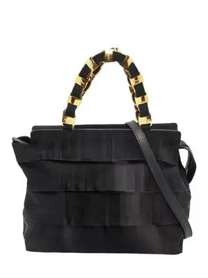 FERRAGAMO Chain Zip Tote Bag - Black