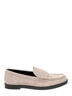 Hugo Suede Slip-on Loafers - Neutrals