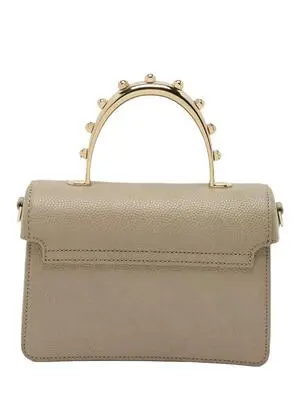 AIGNER Small Genoveva Leather Tote Bag - Neutrals