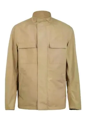 Herno High-neck Jacket With Flap Pockets - Neutrals