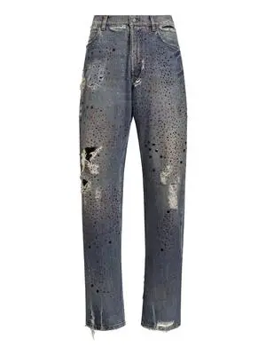 DOLCE & GABBANA Dolce & Gabbana Embellished Denim Trousers