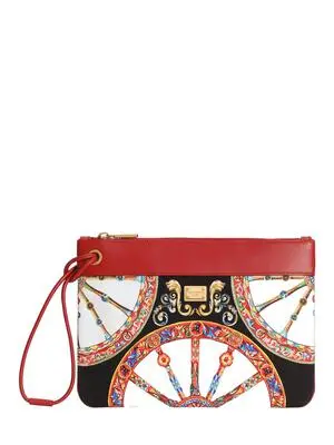 Dolce & Gabbana Carretto-print Canvas Toiletry Bag - Multicolor