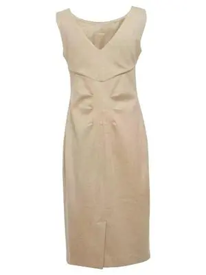 Max Mara Sleeveless Midi Dress - Neutrals