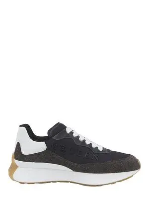 Alexander McQueen Leather & Suede Sneakers - Laquered Brown