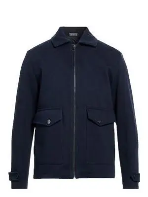 EXTE Midnight Polyester, Viscose, Wool Jacket - Blue