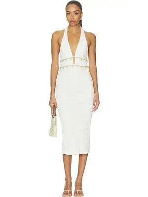 Superdown Juni Halter Maxi Dress - Ivory