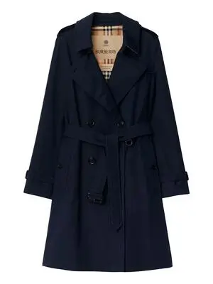 Burberry Kensington Heritage Trench Coat - Navy
