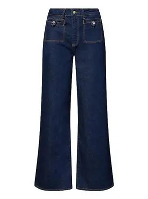 Paige Paige Vanessa Wide-Leg Denim Jeans Amora