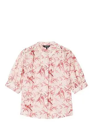 Whistles Tropical Bird Textured Woven Shirt - Multi-coloured