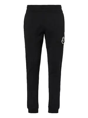 Moncler Artist Brand-badge Cotton Jogging Bottoms - Black