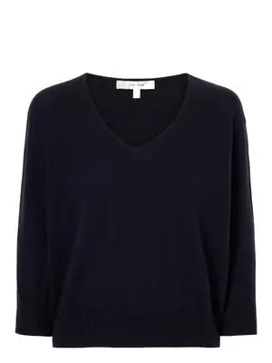 THE ROW V-neck Pullover - Navy