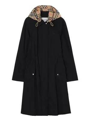 Burberry Hooded Parka - Black