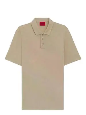 Hugo Logo-patch Polo Shirt - Neutrals