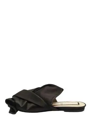 N°21 Knot-detail Flat Sandals - Black