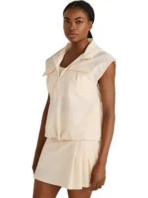HAVEN WELL WITHIN Haven Well Within Hooded Zip Up Vest Sandstone