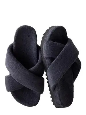 HAVEN WELL WITHIN Haven Well Within Criss-Cross Terry Slippers Nightfall