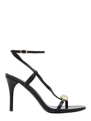 MI/MAI Terrence Jewel Detail Heeled Sandals - Black