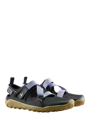 VIVOBAREFOOT Mesh Panelled Touch-strap Slip-on - Black