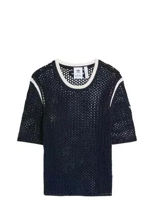 Adidas Wales Bonner Open-knit T-shirt - Blue