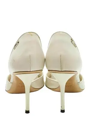 Gucci Leather D'orsay Open-toe Pumps - Neutrals