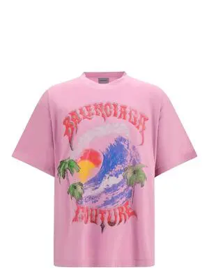 Balenciaga Vintage Surfer Oversized T-shirt - Multicolor