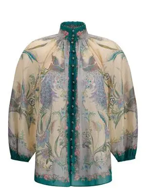 Zimmermann ZIMMERMANN Indra Ruffle Shirt Multicolor