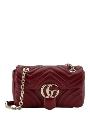 Gucci GUCCI GG Marmont Leather Shoulder Bag Multicolor