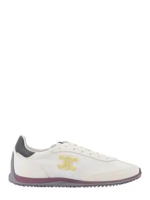 Celine Racer Nylon And Suede Sneakers - Multicolor