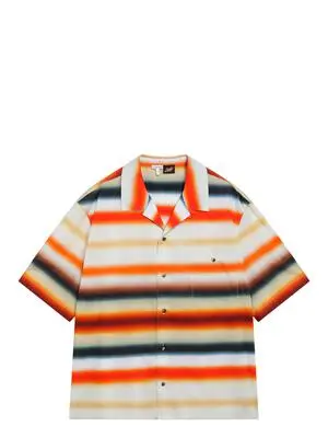 Loewe Striped Short-sleeve Cotton Shirt - Orange
