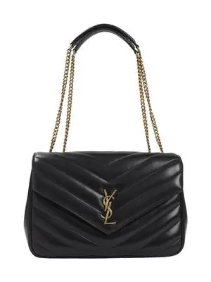 Saint Laurent Loulou L Shoulder Bag - Black