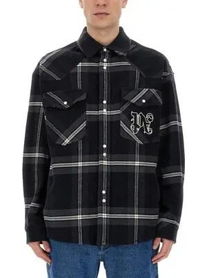 Palm Angels Palm Angels Men Monogram Shirt Multicolor