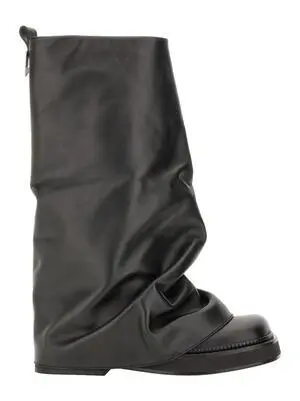 Attico Robin Combat Boots - Black