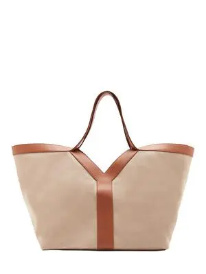 Saint Laurent Y Tote Bag - Neutral