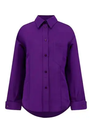 Balenciaga Shantung Shirt - Purple