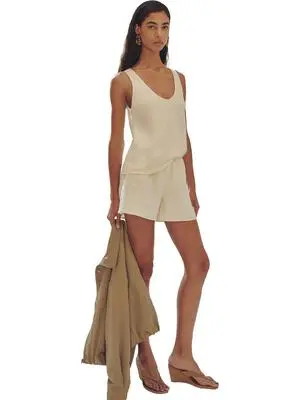 REFORMATION Enzo Linen Two Piece Set - Ivory