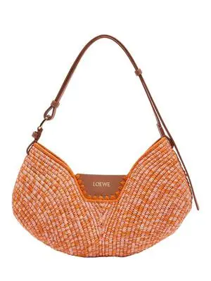 Loewe Raffia Shoulder Bag - Orange
