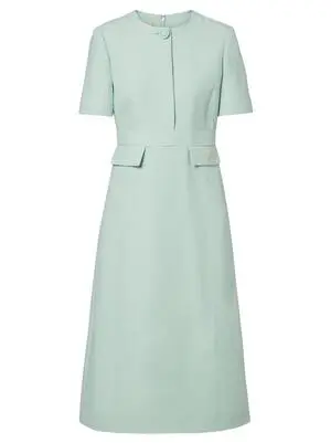 Valentino Garavani Crepe Couture Vgold Midi Dress - Blue