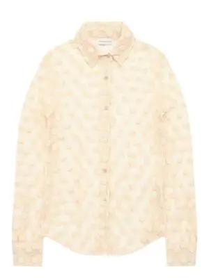 DRIES VAN NOTEN Dries Van Noten Large Polka Dot Mesh Shirt