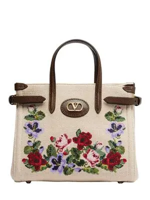 Valentino Garavani Antibes Medium Canvas Top-handle Bag - Multicoloured