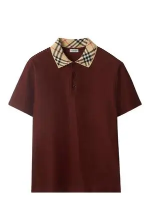 Burberry Burberry Check Collar Short Sleeved Polo Shirt Box